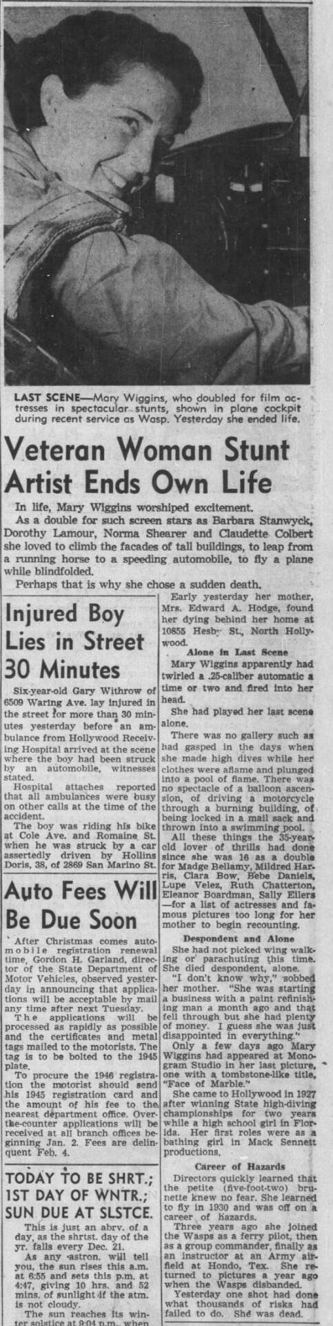 Obituary – Mary Wiggins